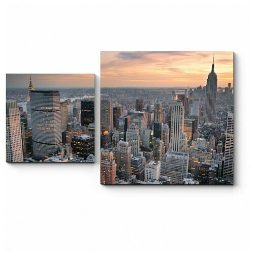 Модульная картина Небоскребы Нью-Йорка50x30