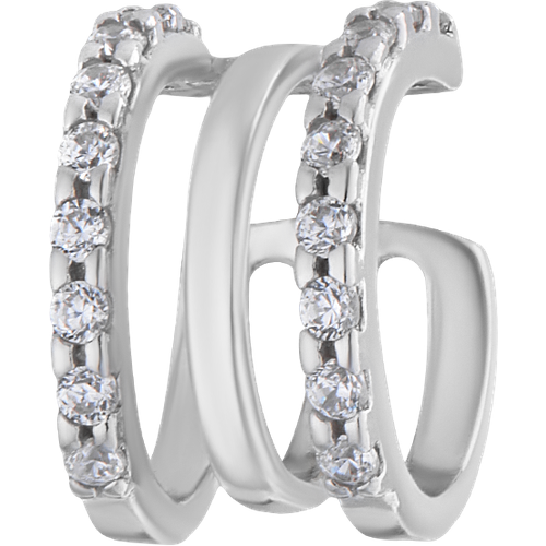 Серьга Ювелир Карат, серебро, 925 проба, фианит