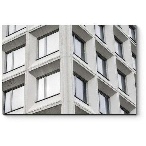 Модульная картина Монохромный фасад 90x60