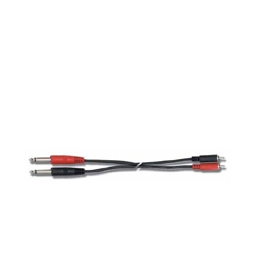 QUIK LOK AD13-5K компонентный кабель, 5 метров, разъёмы 2 Mono Jack Male - 2 RCA Male (тюльпаны)(2 1/4` MALE -2 RCA MALE