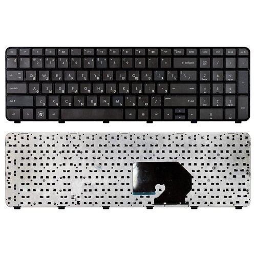 Клавиатура для ноутбука HP Pavilion dv7-6040sg черная с рамкой