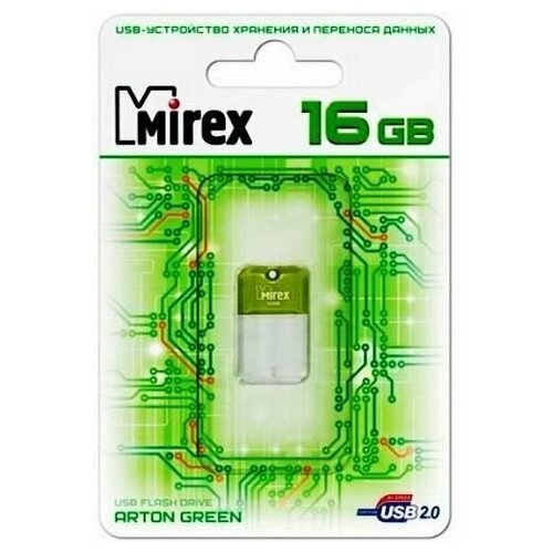 USB-накопитель Mirex 16GB, USB 2.0 (белый)