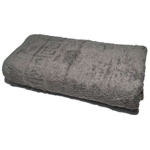 Полотенце банное, махровое, для лица рук и ног 40х70 см. Хлопок 100% "Ашхабадский текстильный комплекс" Серый