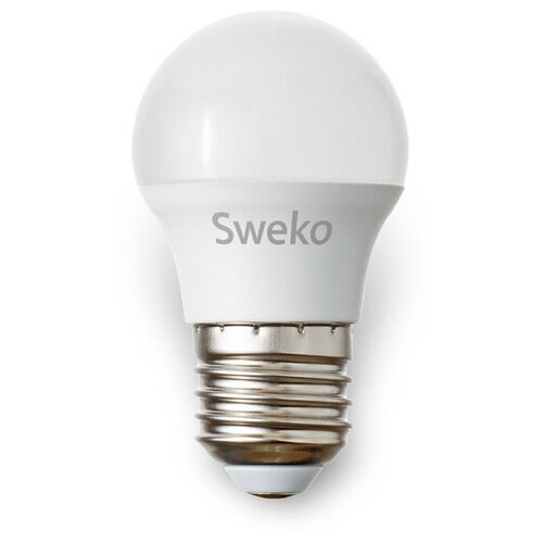 Лампа светодиодная формы шар матовая Sweko 7Вт Е27 220В 42LED 4000К 10 шт