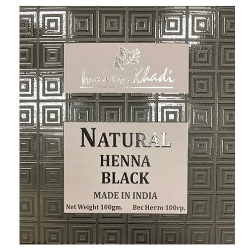 Indian Khadi Хна Natural Henna, black, 250 мл, 100 г