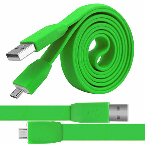 Плоский кабель USB - micro USB Cable