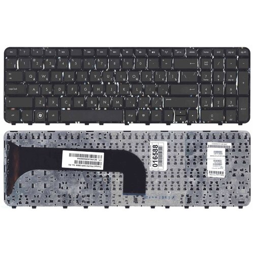 Клавиатура для ноутбука HP Envy m6-1204tx черная с черной рамкой