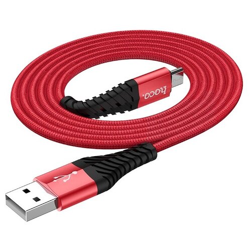 Кабель USB HOCO X38 Cool, USB - MicroUSB, 2.4А, 1 м, красный