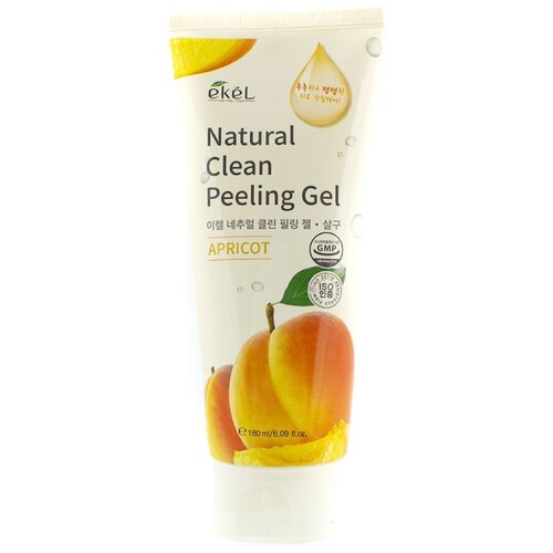 Ekel Пилинг-скатка Natural Clean Peeling Gel Apricot с экстрактом абрикоса, 180 мл