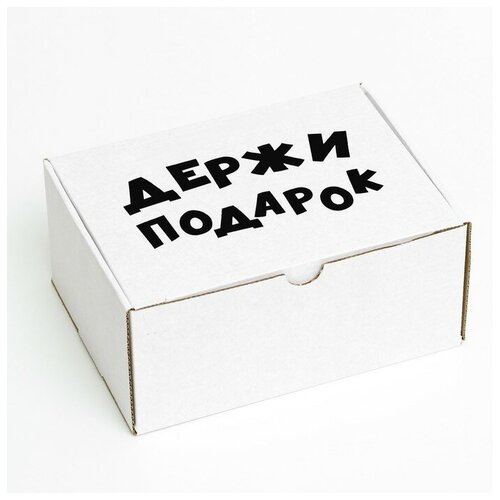 --- Коробка самосборная "Держи подарок", 22 х 16,5 х 10 см