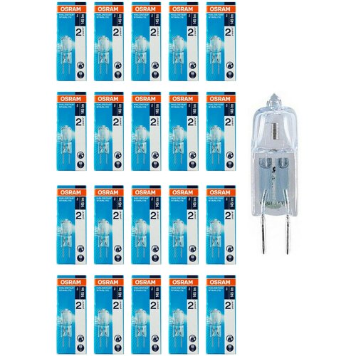 Лампа Галогенная OSRAM G4 10W 12V Капсула 130Лм 2800К Германия, уп. 20шт