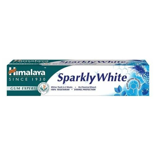 Зубная паста Спаркли Вайт Хималая Хербалс (Sparkly White Himalaya Herbals ) отбеливающая, противовоспалительная, для укрепления десен, 75 мл