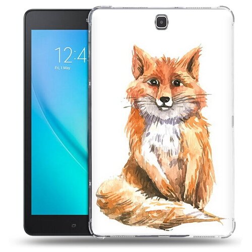 Чехол задняя-панель-накладка-бампер MyPads детская лиса для Samsung Galaxy Tab A 9.7 SM-T555/T550 противоударный