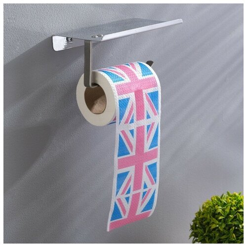 Сувенирная туалетная бумага "Флаг Британия", 9,5х10х9,5 см, 2 штуки