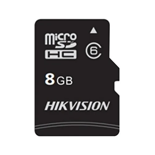 Карта памяти Hikvision microSDXC 8 ГБ Class 10, V30, A1, UHS-I U1, W 10 МБ/с, адаптер на SD, 1 шт., черный