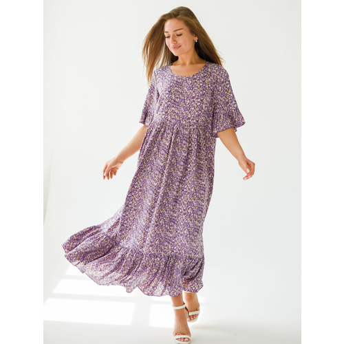 Платье Текстильный Край, размер 50, фиолетовый