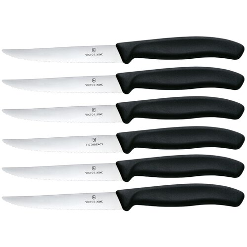 VICTORINOX Набор ножей для стейка Swiss Classic 6 шт. черный 6 6 шт. 23 см