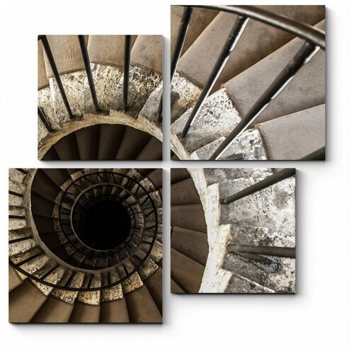 Модульная картина Винтовая лестница 70x70