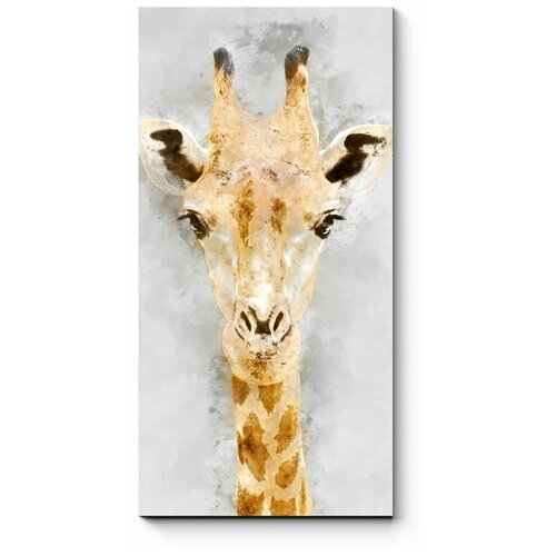 Модульная картина Акварельный жираф 100x200