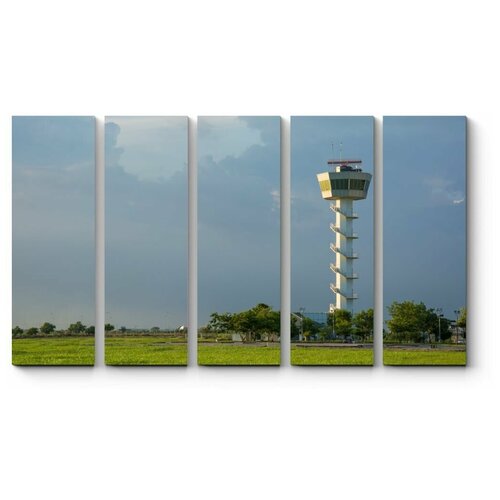 Модульная картина Башня на фоне летнего неба130x78