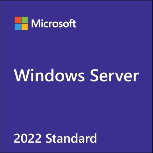 Microsoft Windows Server Standard 2022, коробочная версия с диском, английский, лицензий 24, количество пользователей/устройств: 1 устройство, бессрочная