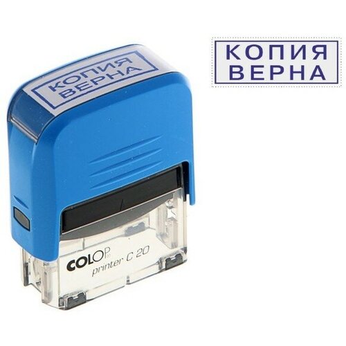 Штамп автоматический COLOP "Копия верна", 38 х 14 мм, синий
