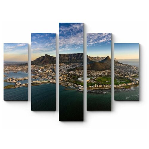 Модульная картина Потрясающая панорама Кейптауна 85x68
