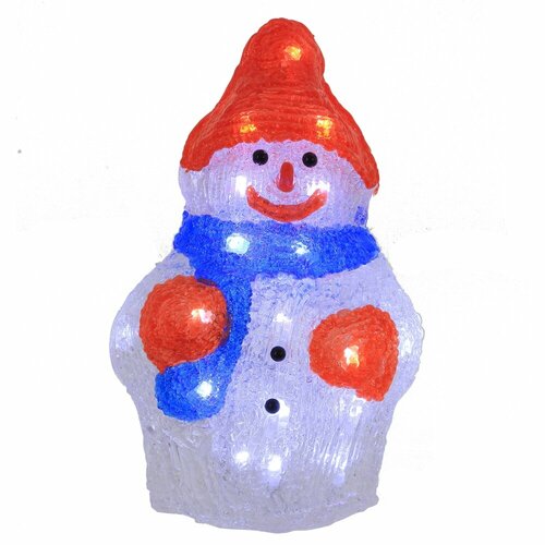 Фигура светящаяся "Снеговик" (работает от сети), L15 W10 H25 см
