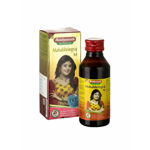 MAHABHRINGRAJ OIL Baidyanath (Махабринградж масло для волос, Бадьянатх), 50 мл.