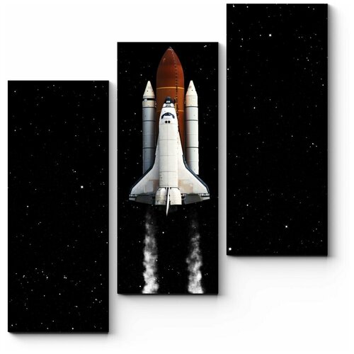 Модульная картина Взлёт космического шаттла 110x117