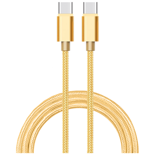 Кабель синхронизации ATOM Дата-кабель USB Type-C 3.1 - USB Type-C 3.1, 1 м, золотой, ATOM