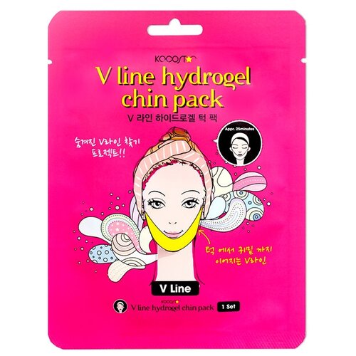 Kocostar Маска-лифтинг гидрогелевая для подбородка V Line Hydrogel Chin Pack, 9 г, 9 мл