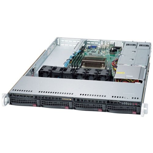 Сервер Supermicro SuperServer 5019S-WR 1 x /без ОЗУ/без накопителей/количество отсеков 3.5" hot swap: 4/2 x 500 Вт