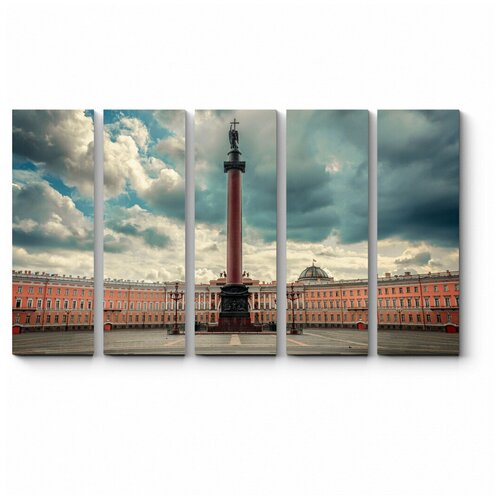 Модульная картина Александровская колонна на Дворцовой площади 110x66