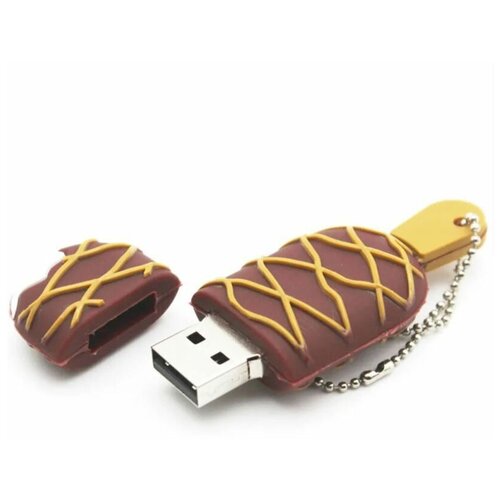 USB Флешка сувенирная подарочная Мороженое шоколадное 32 ГБ