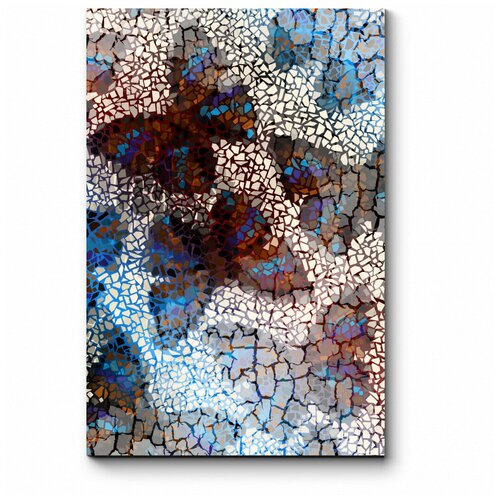 Модульная картина Узор из бабочек 70x105