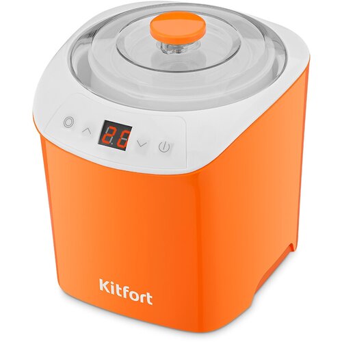 Йогуртница Kitfort КТ-4090-2 бело-оранжевый