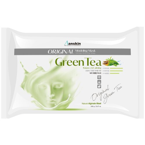Anskin маска альгинатная Green Tea успокаивающая, 80 мл