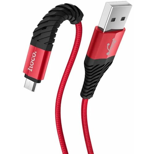 Кабель HOCO X38 Cool (MicroUSB, 1м, 2.4А) Красный