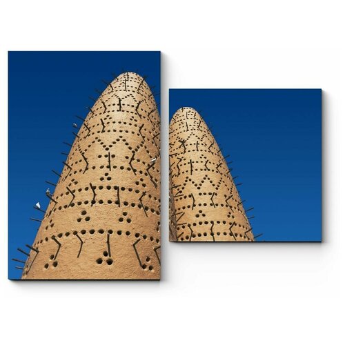 Модульная картина Голуби на башне в Катаре50x38