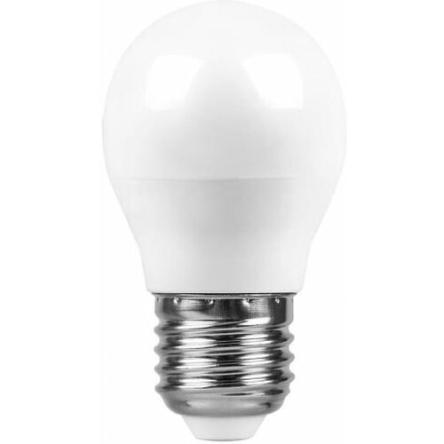 Лампа светодиодная LED 13вт Е27 теплый матовый шар (SBG4513) | код 55160 | SAFFIT (10шт. в упак.)