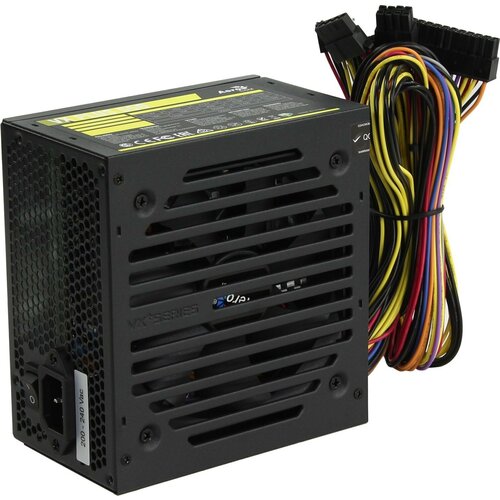 Блок питания Aerocool VX PLUS 550 550 Вт (черный, 550W, ATX Ver2.3, 24+4+4 pin, 1x6/8 pin, fan 120mm, cable, RTL)