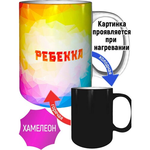 Кружка с именем Ребекка - с проявление картинки от тепла