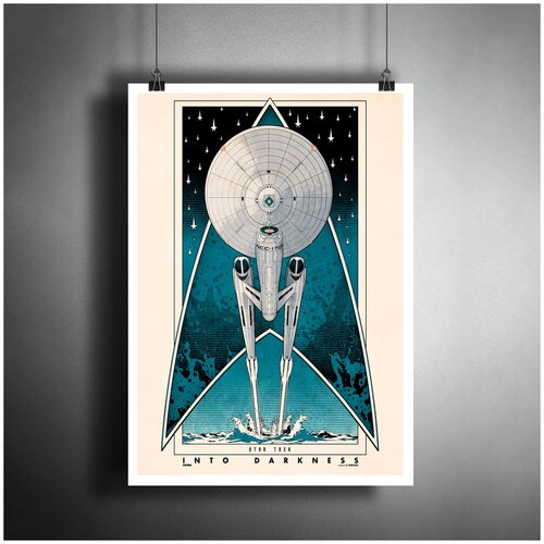 Постер плакат для интерьера "Звёздный путь. Star Trek"/ Декор дома, офиса, комнаты A3 (297 x 420 мм)
