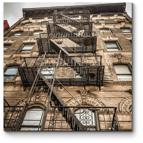 Модульная картина Пожарная лестница в Нью-Йорке 40x40