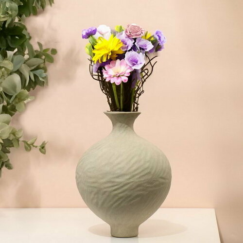 Декоративная ваза "Art", цвет белый