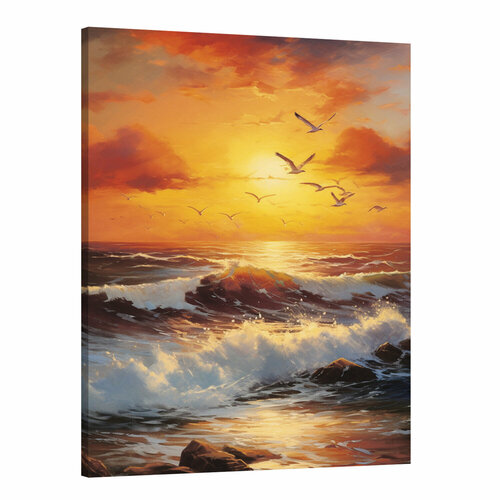 Интерьерная картина 50х70 "Морской ветер"