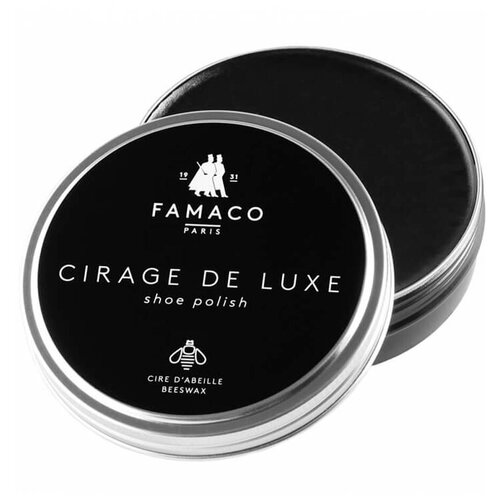 Famaco Воск для обуви Cirage De Luxe черный, 100 мл