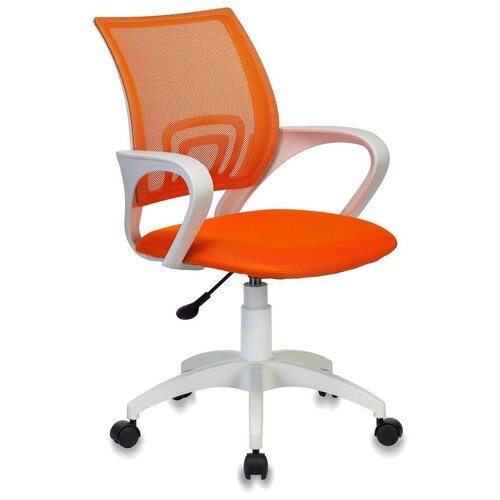Компьютерное кресло Бюрократ CH-W696 офисное, обивка: сетка/текстиль, цвет: оранжевый