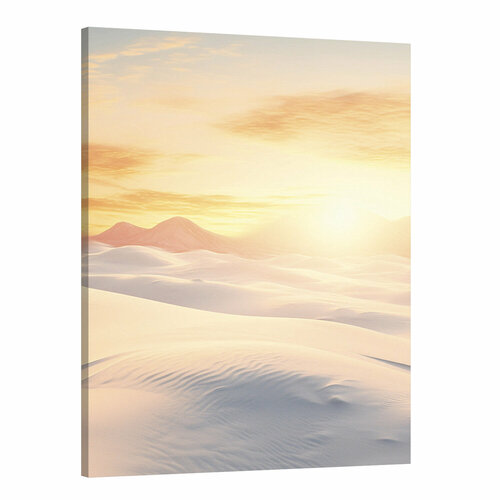 Интерьерная картина 50х70 "Имболк: зимний фейерверк солнца"